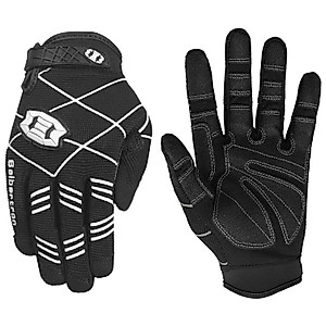 Seibertron F.O.D.G.G 2.0 Ultimate Flying Disc Golf Gloves - Non-Slip Design Consistent Grip Improve Throws Catches in All Conditions Adult Black XS