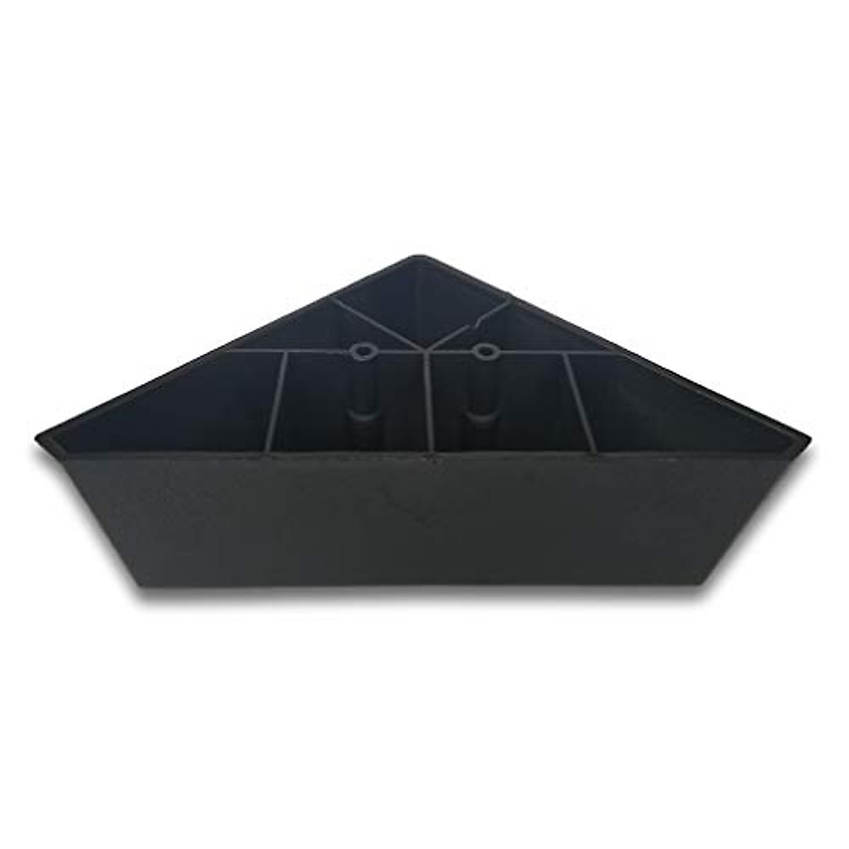HDPE Large Espresso Plastic Triangle Furniture Legs Sofa/Chair/Ottoman [Screws Included] - Set of 4