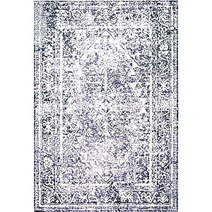 Home Dynamix Nicole Miller Patio Sofia Ivy Indoor/Outdoor Area Rug 5'3"x7'2", Modern Geometric Navy Blue/Ivory