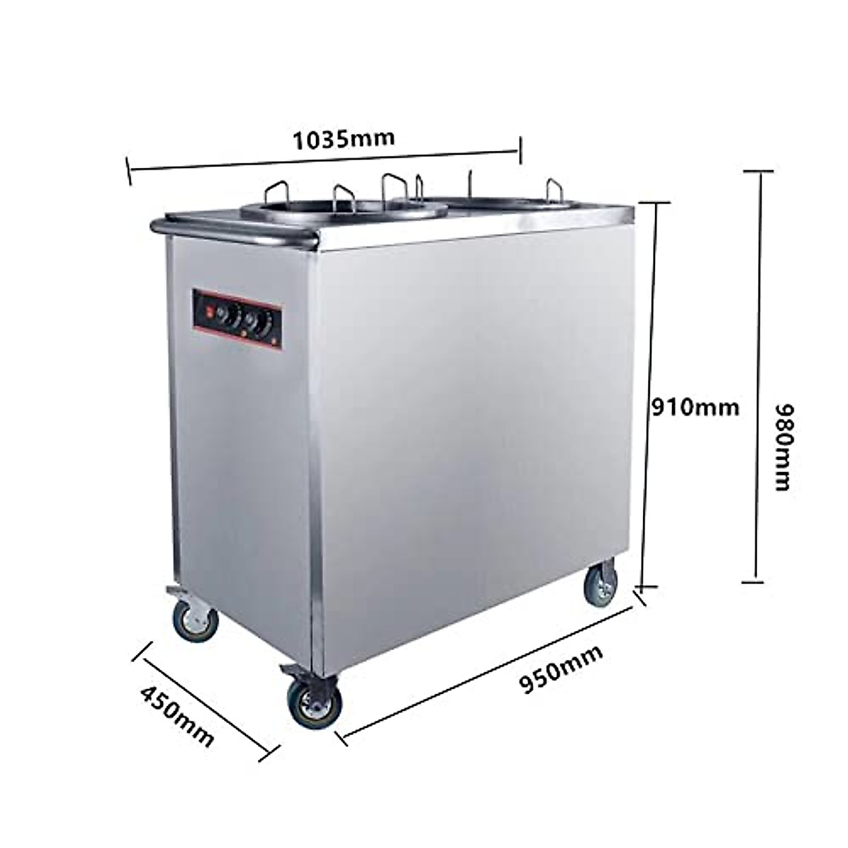 Commercial Dish Warmer, Dual Electric Buffet Table Top with Temperature Control Dish Warmer, Suitable for Parties, Catering and Buffet