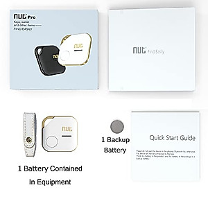 Nutale Key Finder, Bluetooth Tracker Item Locator with Key Chain for Keys Pet Wallets or Backpacks and Tablets, Batteries Include 2Pack (NutPro & Mini