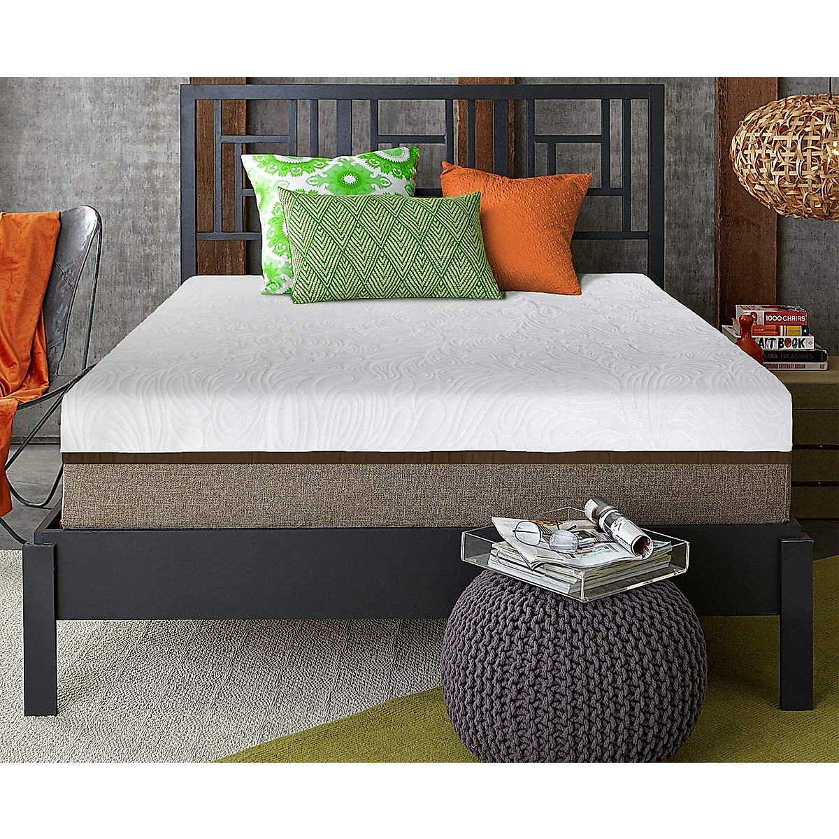 Live and Sleep Ultra 14 Inch Gel Memory Foam Mattress in A Box - Medium Balanced, Cool Bed in A Box, Certipur Certified - Advanced Body Support - King Size