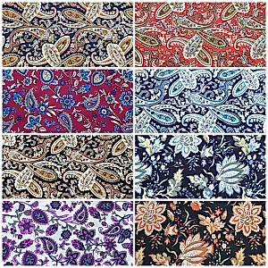 18" x 22" Fat Quarters Fabric Bundles 100% Cotton Quilting Fabric Bundles for Quilt, Sewing Project, Patchwork Precut Quilt Squares