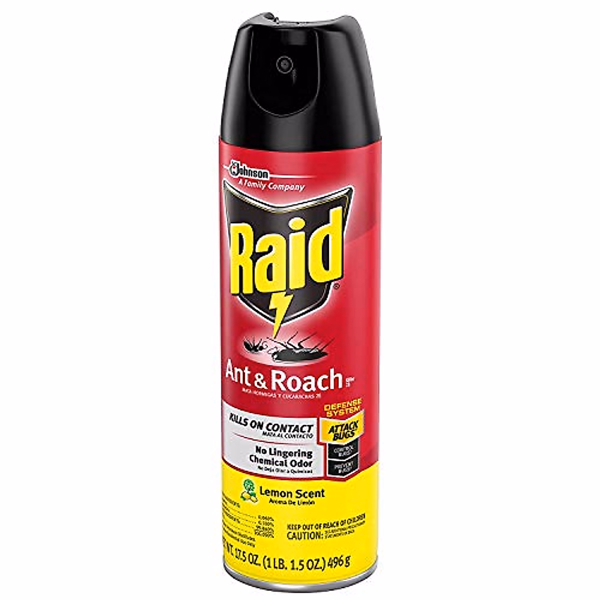 Raid Ant & Roach Killer Lemon Scent, 17.5 OZ (Pack - 3)