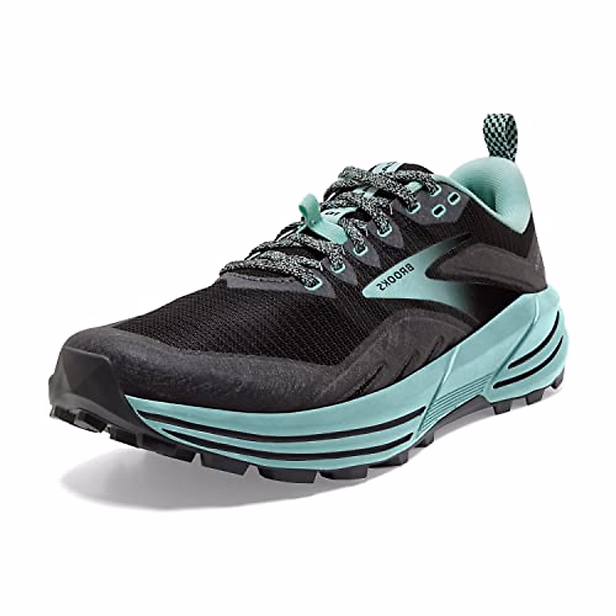 Brooks Women's Cascadia 16 Trail Running Shoe - Black/Ebony/Yucca - 8.5 Wide