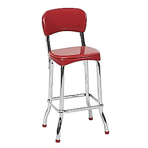 COSCO Stylaire 3 Piece High Top Set, Red & Chrome
