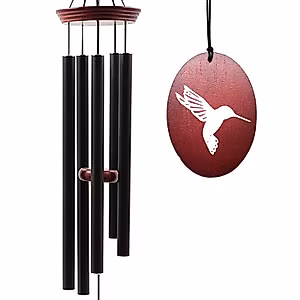 Hummingbird Wind Chimes for Outside, Windchimes Outdoor Tuned Soothing Melody, Memorial Wind Chimes Hummingbird Gifts for Mom/Grandma,Wind Chimes Outdoor Decoration, Patio, Garden, Yard.