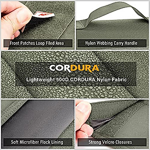 TACTICAL GEEK EDC Folding Gear Organizer Bag, Multi-Purpose Hanging Storage Bag for Art Supplies, Waterproof Portable Accessories Pockets Green