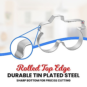 Monster Truck Cookie Cutter 5 Inch – Made in the USA – Foose Cookie Cutters Tin Plated Steel – Truck Cookie Mold