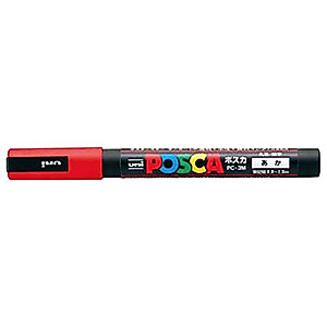uni Posca Fine Marker, Red (PC3M.15)