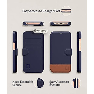 LUPA Legacy iPhone 11 Wallet Case for Women and Men - Case with Card Holder - [Slim + Durable] - Faux Leather -Flip Cell Phone case- i Phone 11 Purse Cases - Folio Cover - Desert Sky