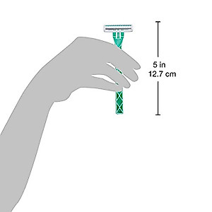 Kai About Face Body Twin Blade Pivoting Disposable Razors; 12 Shavers for Women; Curve-Hugging Pivoting Head with Aloe & Vitamin E Strip, Shaving Razors for Women