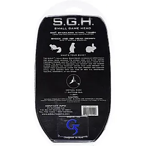 G5 150 Small Game Head Broadhead 100 Gr SS 3 Bld, 3-Pack, 1-InchDia,Silver