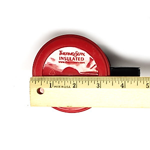 GAMA Electronics 2 ThermoServ Foam Insulated Coffee Mug 20 oz w/Lids (1) Blue & (1) Red