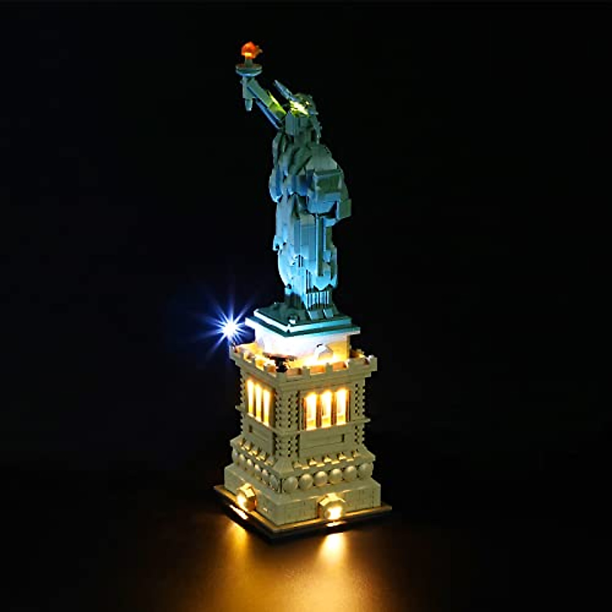 LIGHTAILING Led Light for Lego 21042 Architecture Statue of Liberty Building Blocks Model：Remote-Control Version - NOT Included The Model Set