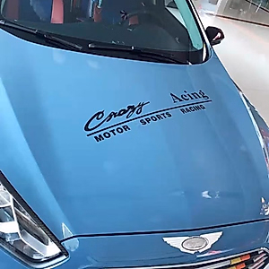 Motor Racing Sport Car Stickers,Personalized Hood Decals Track Scratches Car Sticker for Volvo S60/Skoda Fabia/Ford Mondeo