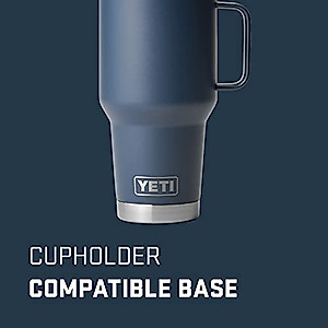 YETI Rambler 30 oz Travel Mug, Stainless Steel, Vacuum Insulated with Stronghold Lid, Navy