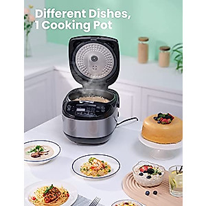 COMFEE' Rice Cooker, Japanese Large Rice Cooker with Fuzzy Logic Technology, 11 Presets, 10 Cup Uncooked/20 Cup Cooked, Auto Keep Warm, 24-Hr Delay Timer