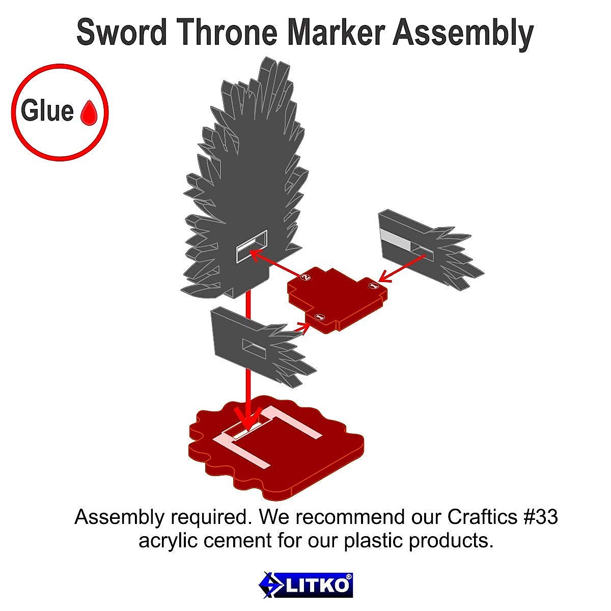 LITKO Token Upgrade Set Compatible with Ice & Fire Tabletop Miniatures Game, Multi-Color (56)