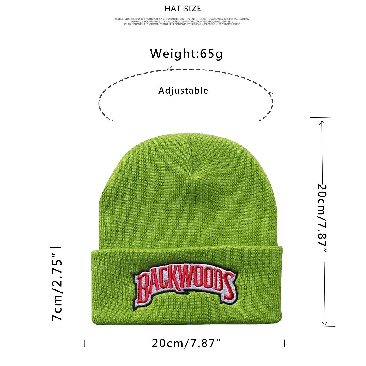 FEIRUIJI Unisex Backwoods Beanie y2k Beanie Hip Hop Hats Knit Winter Hats for Men Women