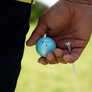 Trust Golf Ball, Aurora ICY Blue, Soft, Distance, Straight Flight, and Easy to Spot, Crystal Urethane Covered, 3-Piece (ICY Blue, 12 Balls)