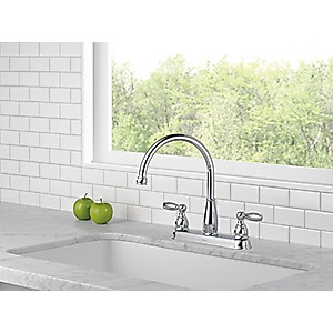 Delta Faucet 21987LF Two Handle Kitchen Faucet, Chrome
