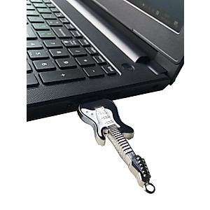 Aneew 16GB 2.0 Pendrive Black Guitar Design Crystal Music USB Flash Drive Memory Stick U Disk for Music Teacher