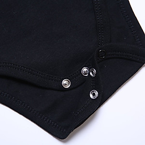 DEFAHN Newborn Twins Baby Boy Girl Bodysuit, 2 Pack Funny Letter Printed Rompers Twin Matching Clothes Outfits (2Pcs I Love My Sis/Bro, 0-3 Months)