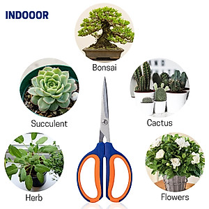 WISEPRO Bonsai Scissors, Gardening Cutters, Sharp Plant Trimming Shears, Flower Pruning Snips, Rose Cutting Tools with Stainless Steel Blade(6PACK)