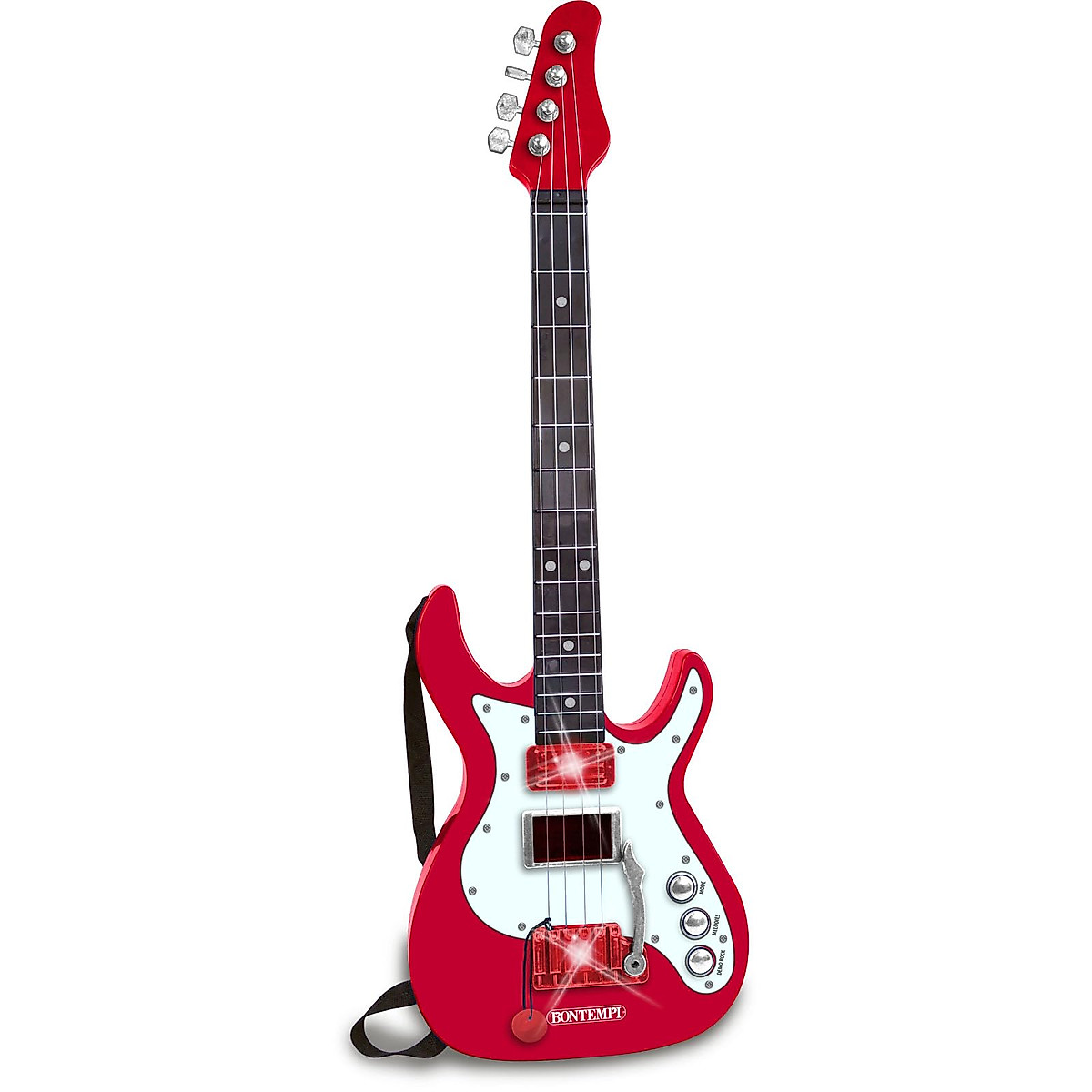 Bontempi Red Electric Guitar, Right, Multicolor, ‎2.54 x 2.54 x 2.54 cm (241300)