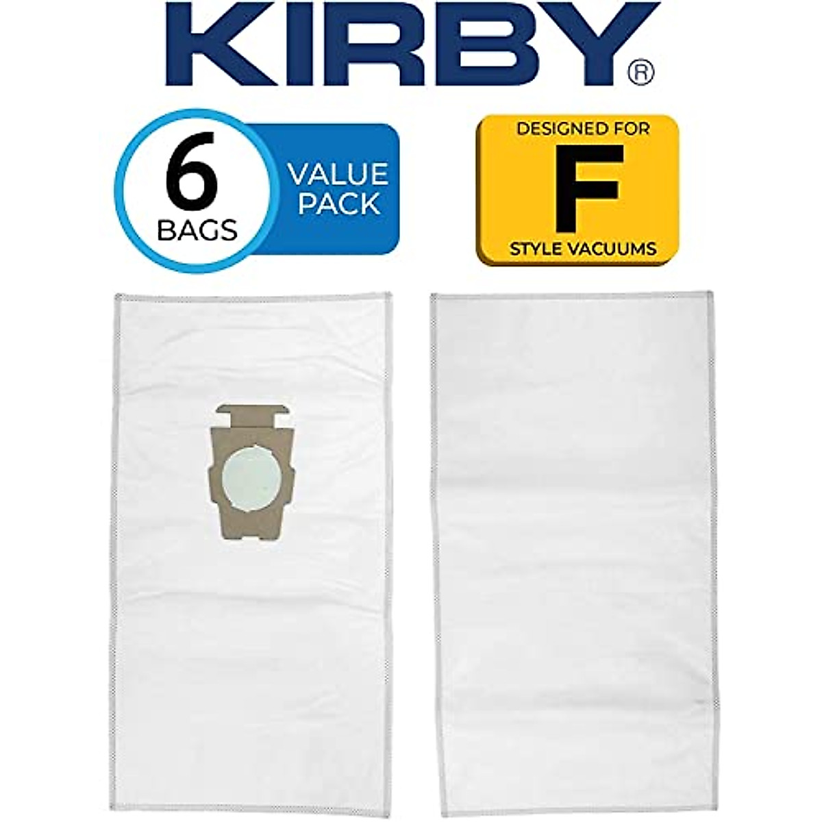 KIRBY Vacuum System Filter Bags with Micron Magic technology 6 Pack Part 204811 Plus Belt