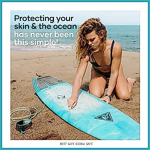 Reef Safe Sunscreen SPF 50 Mineral Face Balm, Hawaii & Mexico Approved, Biodegradable, Zinc, Allantoin, Oxybenzone & Octinoxate Free, Water Resistant, Biodegradable, Natural Ingredients by Coral Safe