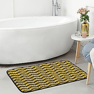 Gublec Black Ripple Kitchen Mats Cushioned Anti Fatigue Kitchen Rugs Non Slip Washable Floor Mats for Home Office Sink Laundry 39 x 20 Inch