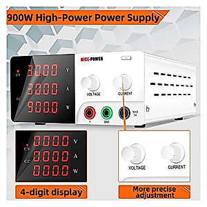 DC Power Supply Variable 30V 30A Professional DC Power Supply Adjustable Source 60V 10A 20A 4 Digits Current Voltage Stabilizer Regulator High Precision Bench Linear Power Supply ( Color : 30V 20A )