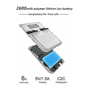 RG35XX Mini Retro Handheld Game Console Linux Dual OS 3.5-inch IPS 640*480 Screen Cortex-A9 Portable Pocket Video Player 64G Built-in 6831 Games 2600mAh Battery (RG35XX-White T with Bag)