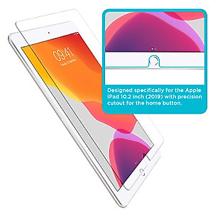 Tech Armor Screen Protector for Apple iPad 10.2 Inch 2021, 2020 and 2019 Model, 9 H Hardness, Case friendly, Ballistic Tempered Glass 1 Pack