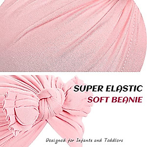 Weradau Baby-Girls Turban,Baby Girl Hat,Turban Hats for Infant Toddlers Girls, Baby Turban Hats with Bow Cap