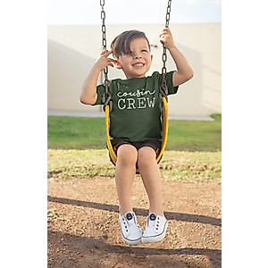 Olive Loves Apple Cousin Crew Cursive T-Shirts and Bodysuits for Baby and Toddler Fun Family Matching Outfits White on Mauve Bodysuit 6 Months