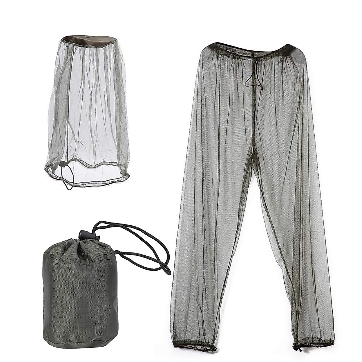Mosquito Net Sets Pants Mosquito Head net Netting with Carry Bags