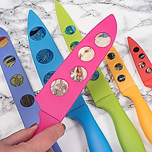 CHEF'S VISION Blade Keepers Protective Knife Covers for The Masterpiece Series Knives - Knives Not Included - Color Blade Sheaths for Kitchen Knives - Blade Guards to Protect Your Masterpiece Knives
