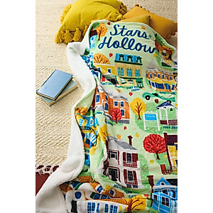 Hallmark Gilmore Girls Stars Hollow Map Blanket, 50" x 60", Gift for Christmas, Birthdays, Mother's Day, Valentine's Day
