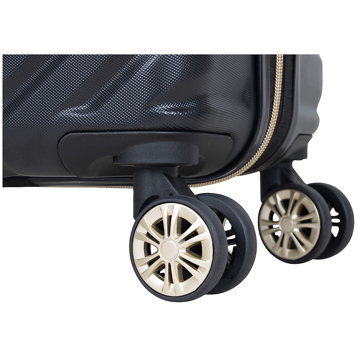 Kenneth Cole REACTION Women's Sophie Backpack Silky Nylon 15" Laptop & Tablet RFID Bookbag for School, Work, & Travel, Black with 20" Carry-On, One Size