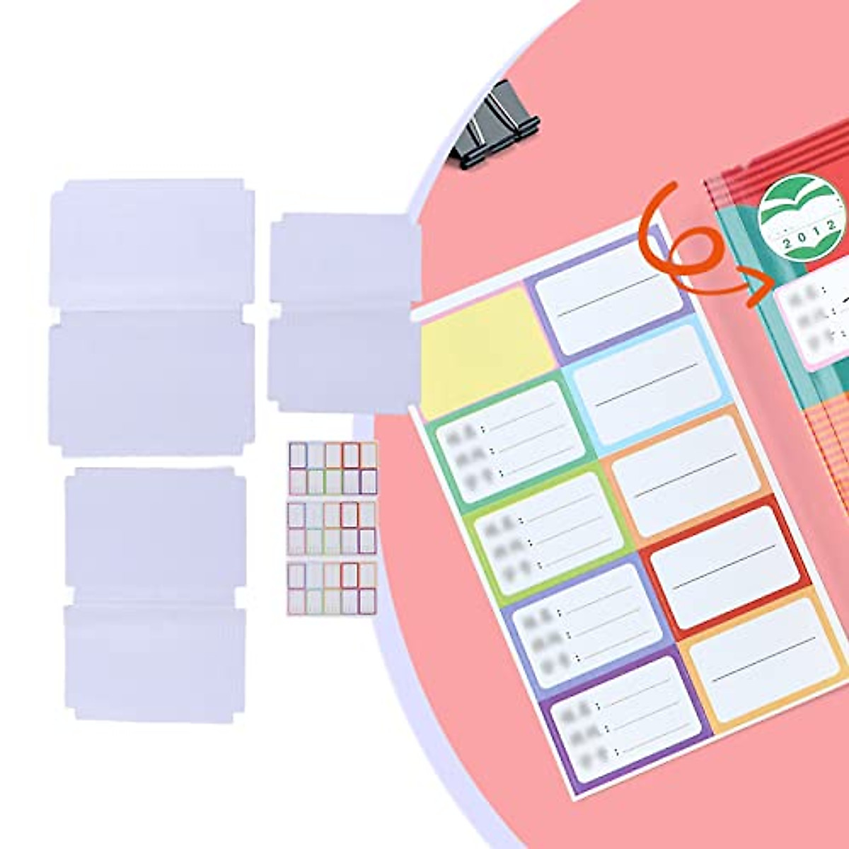 30 Pcs Clear Frosted Book Cover Protector,Adjustable Book Cover Book Covers Waterproof Plastic Sleeve Against Wear Book Protector for School Office