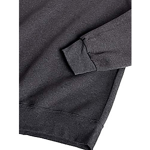 Fruit of the Loom Men's Sofspun Fleece Hoodies, Sweatshirt-Charcoal Heather, Large