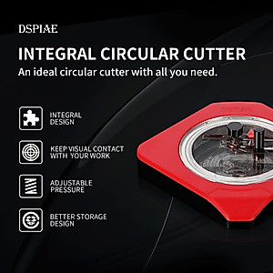 DSPIAE Integral Rotary Integral Circular Cutter (1-50mm) Circle for Gundam Hobby Model Craft Military Miniature Kit (1)
