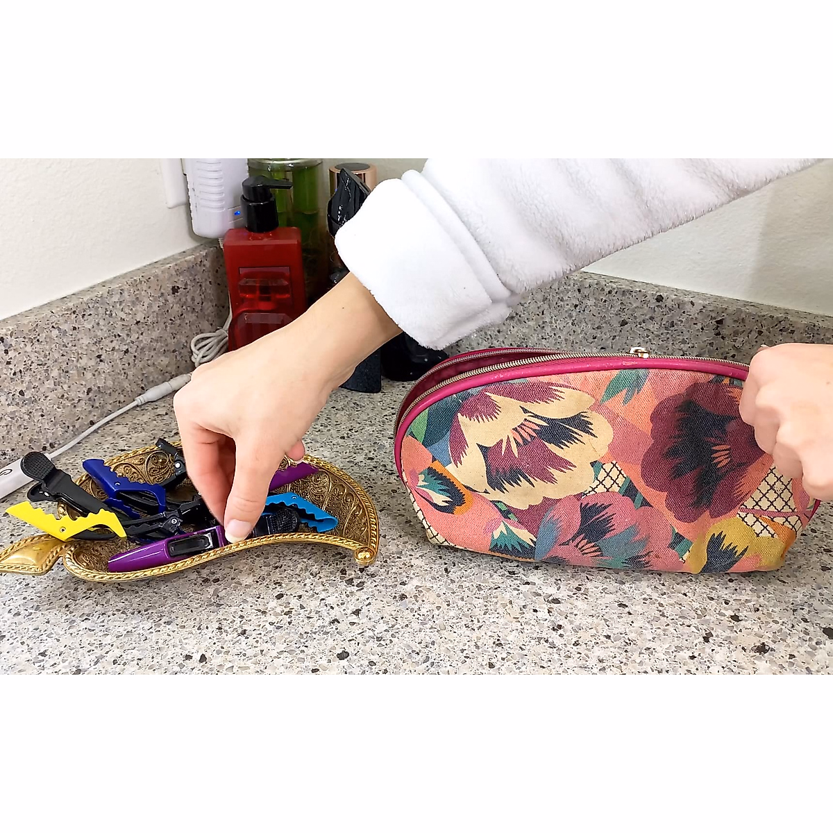 HH&LL Hair Clips for Women – Wide Teeth & Double-Hinged Design – Alligator Styling Sectioning Clips of Professional Hair Salon Quality - 10Pack (Mixing)