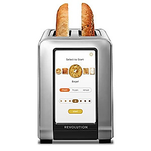 Revolution InstaGLO R180 (Original) Touchscreen Toaster. Faster, smarter & tastier thanks to InstaGLO heating tech. Featuring high-speed smart settings for perfectly toasted bagels, English muffins, toast, Pop-Tarts and waffles.