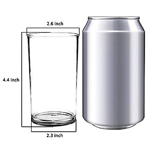 Youngever 9 Pack 9-ounce Plastic Drinking Tumblers, Plastic Glasses, Reusable Plastic Cups, Unbreakable Glasses, Drinking Glasses