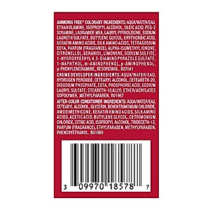Permanent Hair Color by Revlon, Permanent Blonde Hair Dye, Colorsilk with 100% Gray Coverage, Ammonia-Free, Keratin and Amino Acids, Blonde Shades, 85B Strawberry Blonde (Pack of 3)