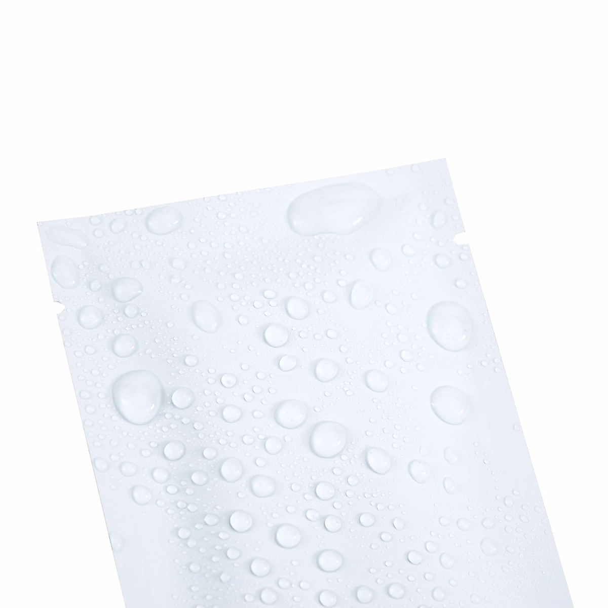 QQ Studio 100 PCS Metallic Mylar Foil Open Top Sealable Bags (8x12cm(3.1x4.7"), 100x White)